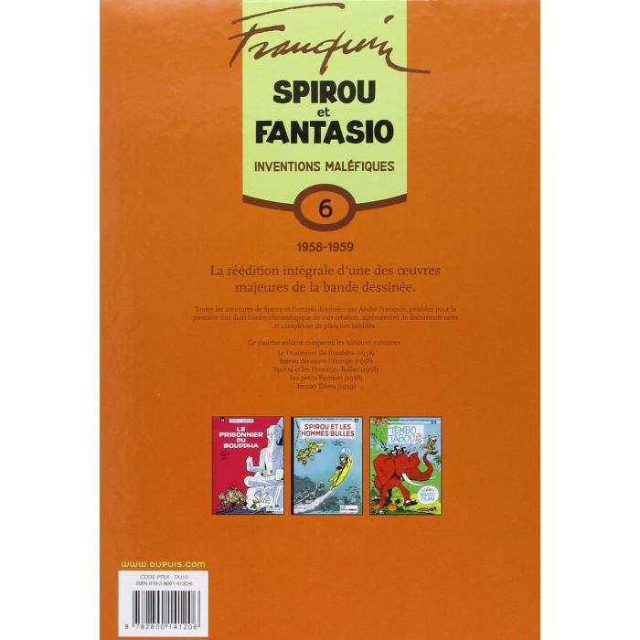 Integral Spirou et Fantasio - Inventions maléfiques T6 (1958-1959)