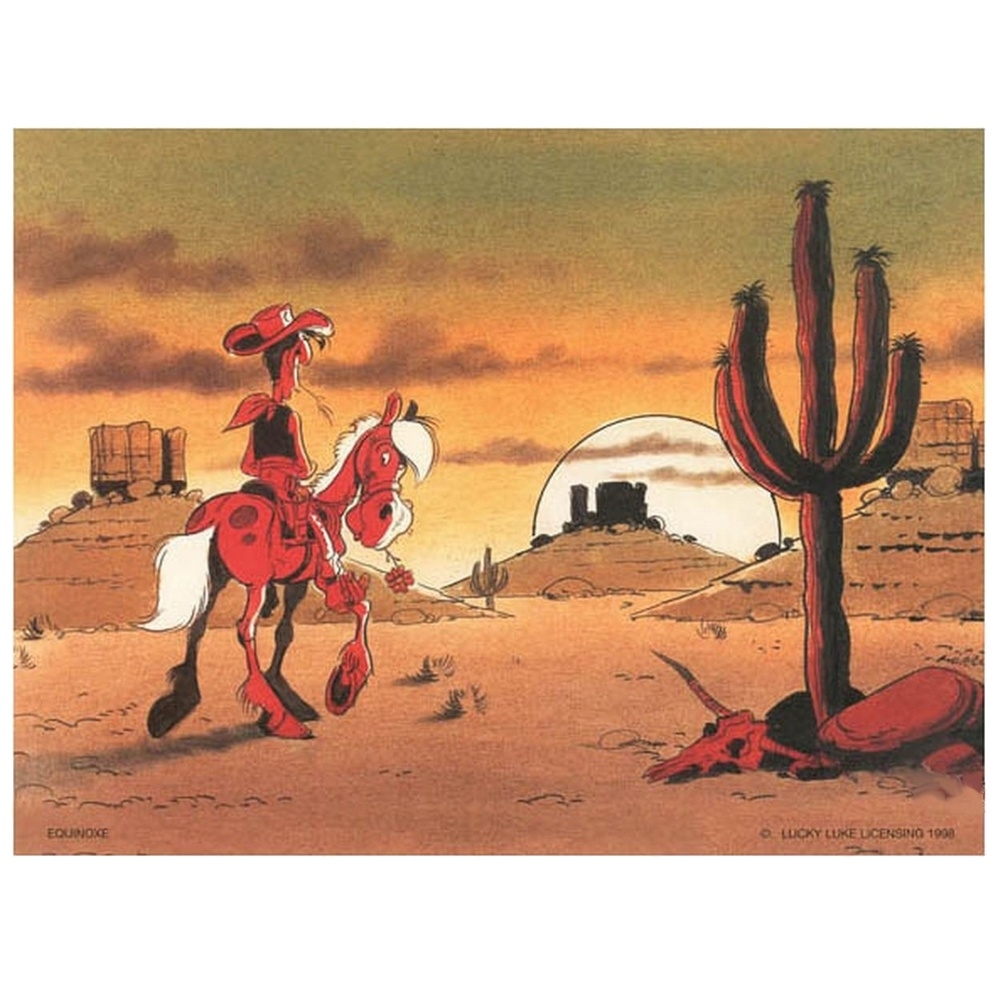 Poster offset Equinoxe Lucky Luke I'm a poor lonesome cowboy (40x30cm ...