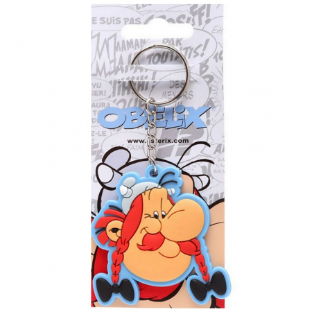 Collectible PVC keychain Astérix, the portrait of Obelix (60mm)