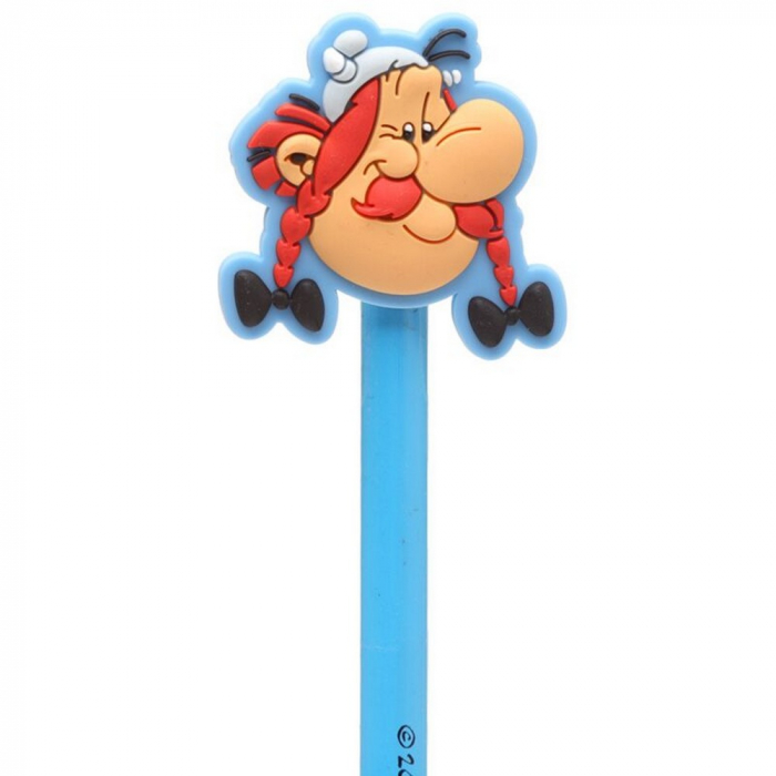 Collectible wooden pencil with figurine Asterix (Obelix portrait)