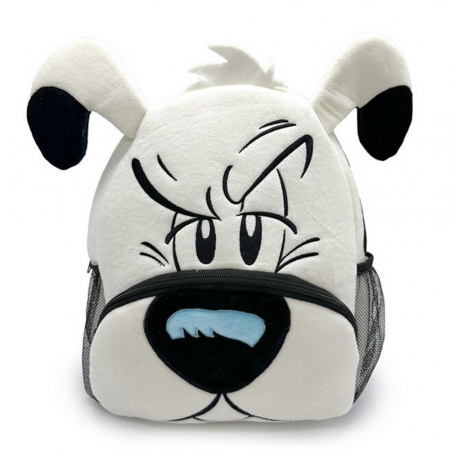 Sac à dos en peluche collection Astérix et Obélix, Portrait d'Idéfix (30cm)