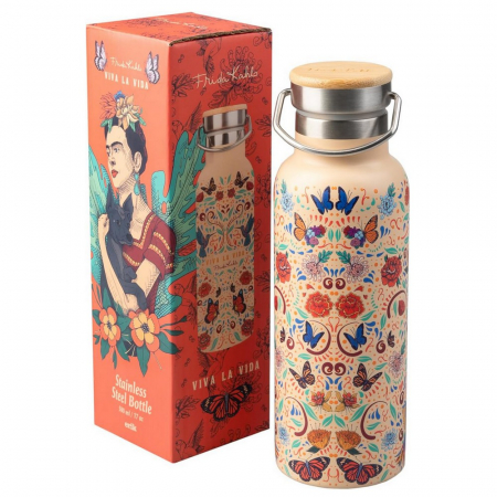Erik thermal stainless steel water Bottle, Frida Kahlo (Viva la Vida)