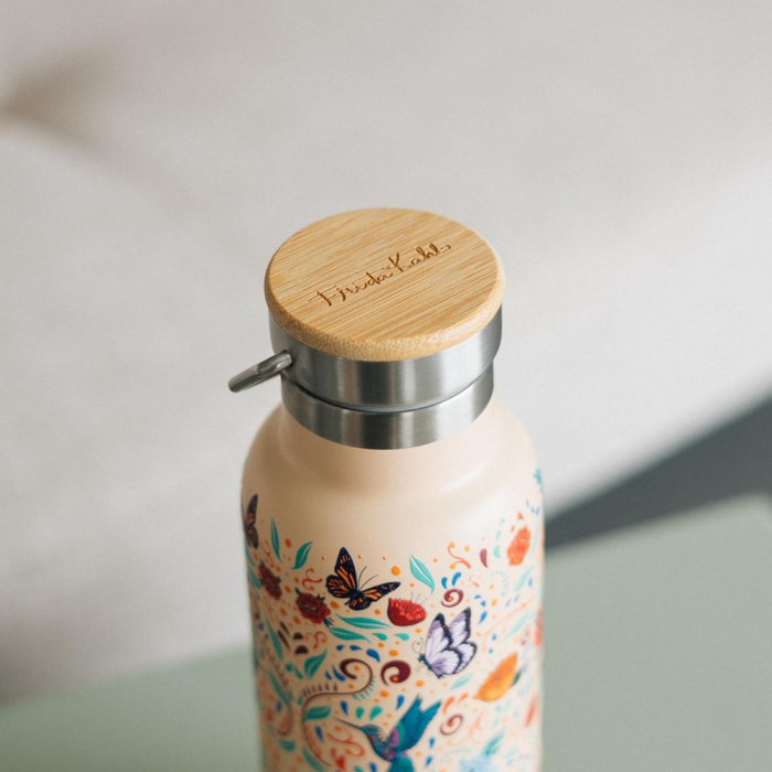 Erik thermal stainless steel water Bottle, Frida Kahlo (Viva la Vida)