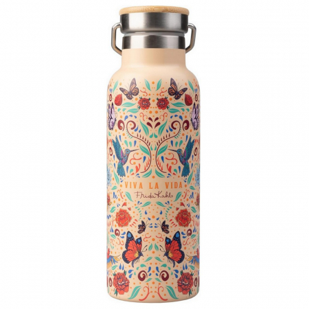 Erik thermal stainless steel water Bottle, Frida Kahlo (Viva la Vida)