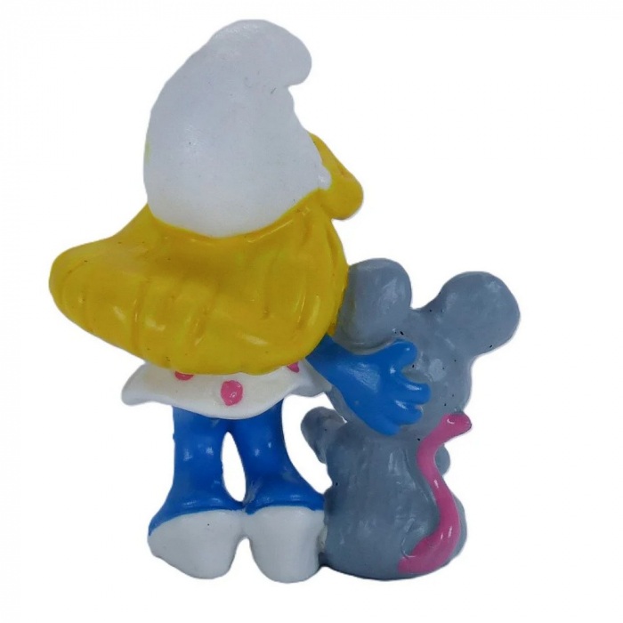 The Smurfs Schleich® Figure - Smurfette with mouse (20410)