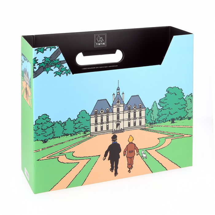 Recycled kraft paper bag Tintin 7 to 77 years 36x25x11cm (04118)
