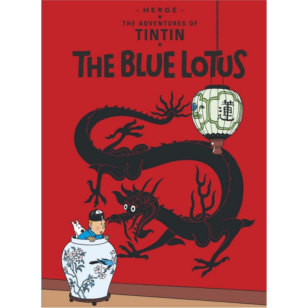 Postcard Tintin Album: The Blue Lotus 34073 (10x15cm) - BD addik