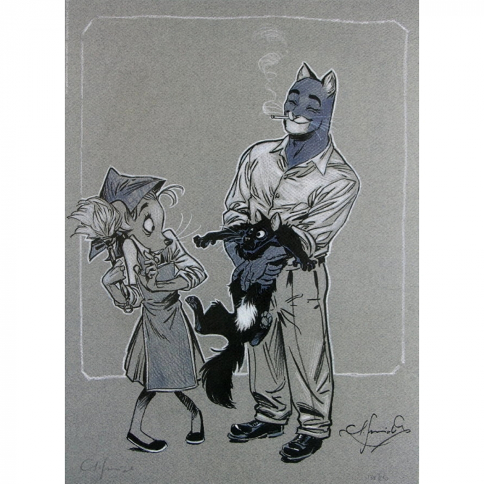 Poster offset Blacksad Juanjo Guarnido, Amarillo's Road (24x18cm)