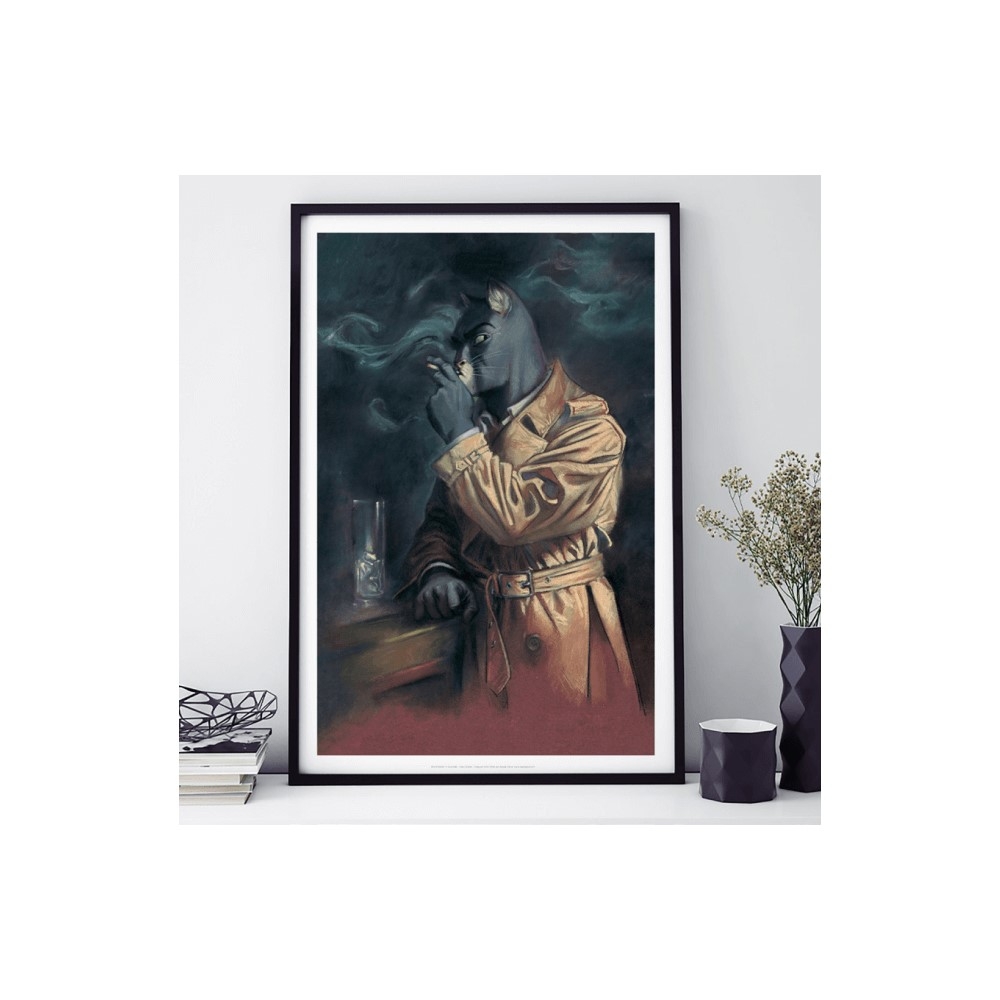 Poster offset Blacksad, Smoking John Portrait (40x60cm) - BD addik