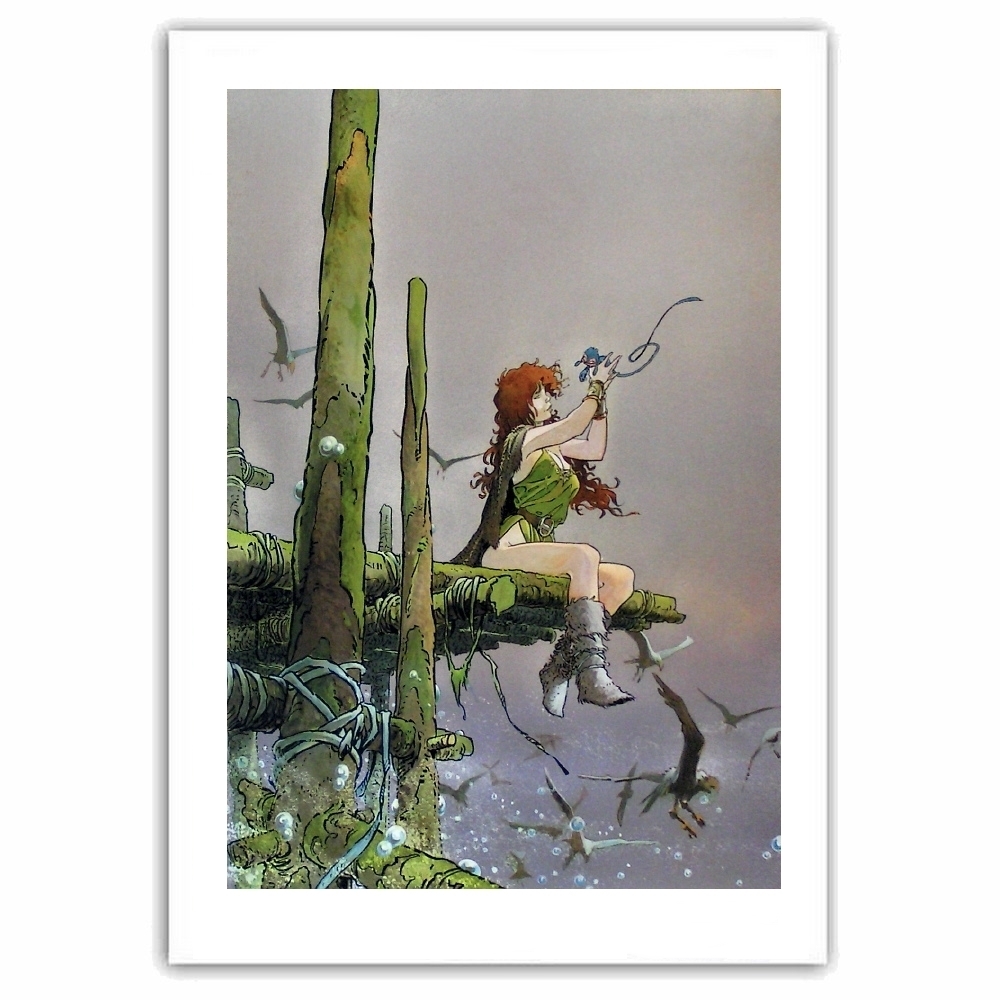 Poster affiche Loisel, Quête de l'Oiseau du Temps, Pelisse et Fourreux ...