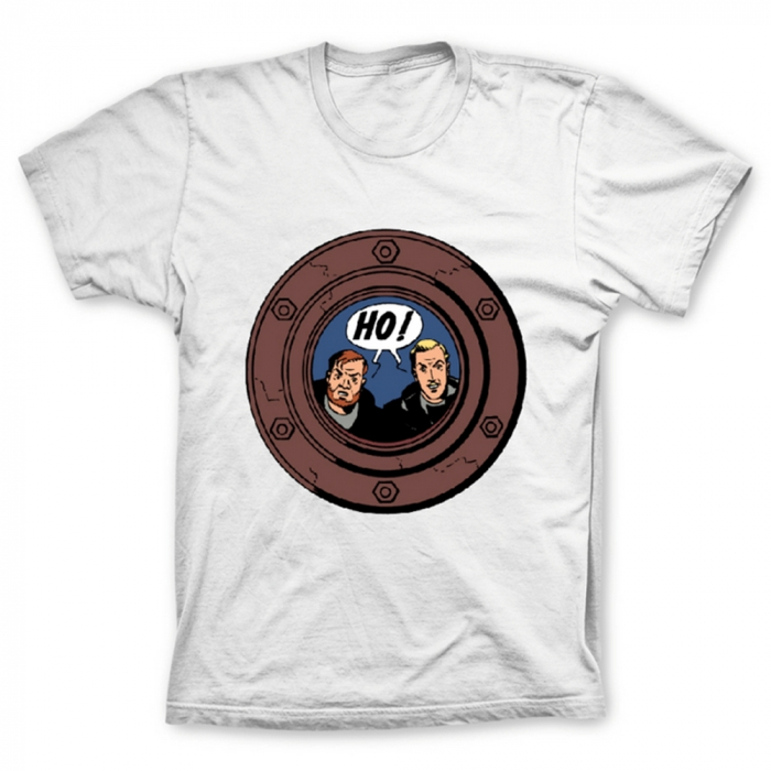 T-shirt 100% cotton Francis Percy Blake and Philip Mortimer HO ! (White)